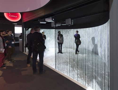 Immersive projection solution at Canon booth